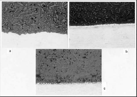Optical Micrographs Of The Cross Section Microstructure A
