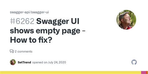 Swagger Ui Shows Empty Page How To Fix · Issue 6262 · Swagger Apiswagger Ui · Github