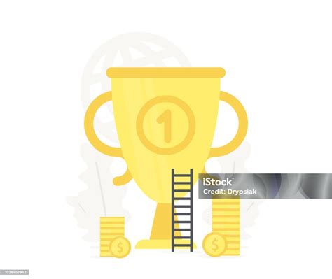 큰 금 트로피 그림입니다 비즈니스 프레 젠 테이 션에 흰색 배경 돈 성공 챔피언 승리 Championship에 대한 스톡 벡터 아트 및 기타 이미지 Istock