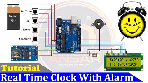 Real Time Clock With Alarm Using Arduino And Rtc Ds3231 Ma Robotic