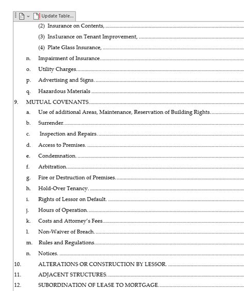 Microsoft Word Table Of Contents Indentation And Tabbing Super User