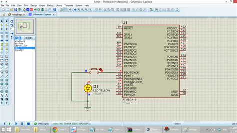 simple timer code in atmega16 not outputting on oc0 pin in proteus