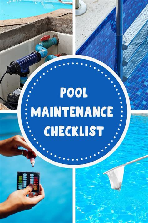 Buy Pool Maintenance Checklist Professional Journal For Hotels Gym