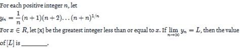 For Each Positive Integer N Y N Frac 1 A N 1 N 2 Dots N