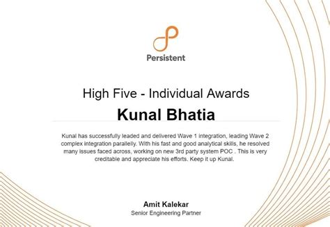 Kunal Bhatia On Linkedin Honored With Two Awards In Q1 For My