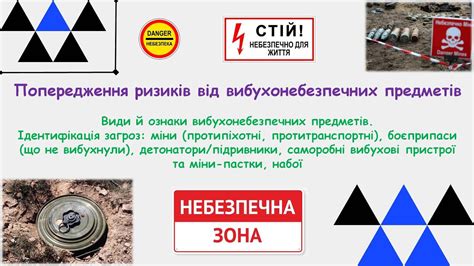 Попередження ризиків від вибухонебезпечних предметів Youtube