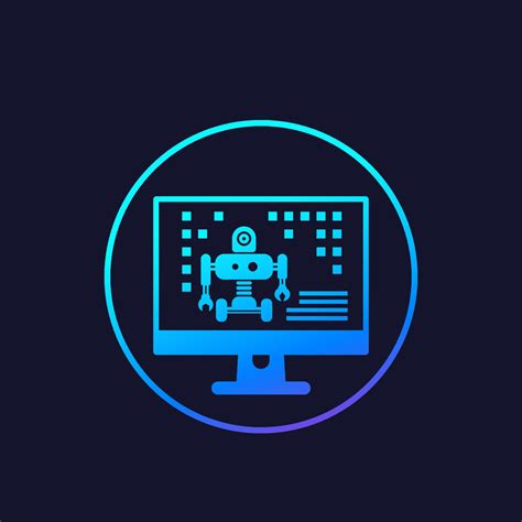 Robotics Robot Programming Icon Vector Art At Vecteezy