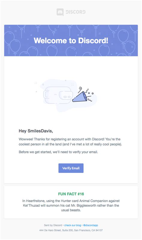Verify Email From Discord Desktop Email View Really Good Emails