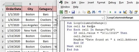 Excel Vba Loop Through Columns In Range 5 Examples Exceldemy