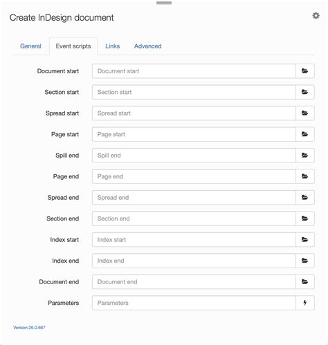 Create InDesign Document V26 Typefi Support