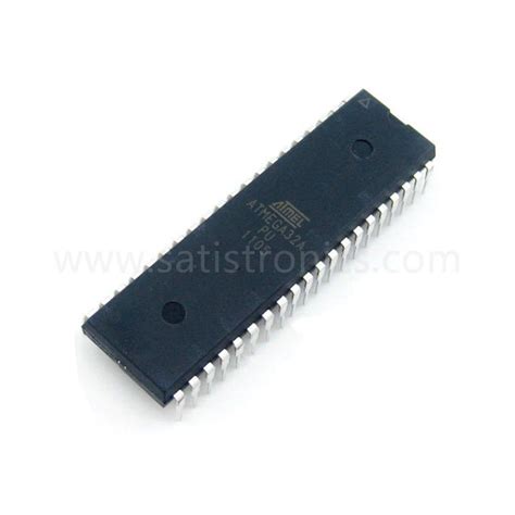 Microchip Chip Atmega32a Pu Microcontroller 8bit Mcu 32kb In System Flash 27v Satistronics