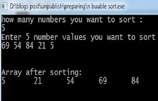 C C Programs C Program Bubble Sort