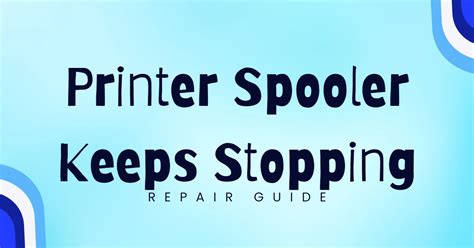 Printer Spooler Keeps Crashing Imaginative Minds