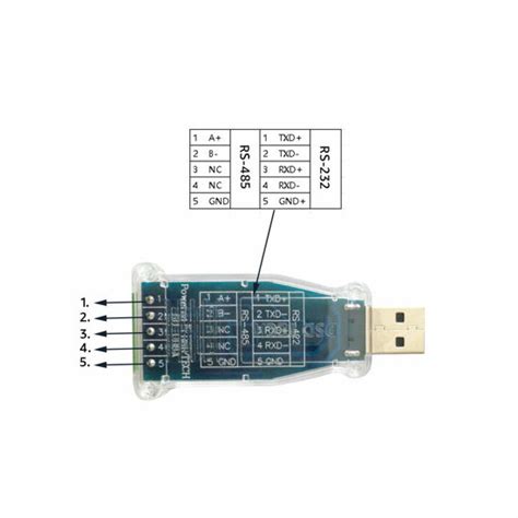 GetUSCart DSD TECH SH U08A USB To RS422 RS485 Adapter With CH340E Chip For Windows 10 8 7