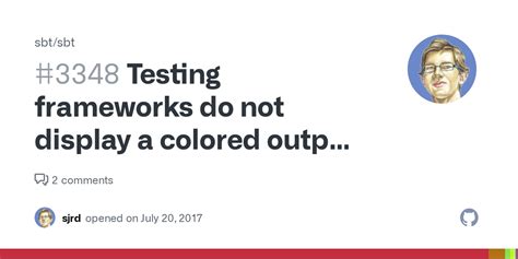 Testing Frameworks Do Not Display A Colored Output In Sbt 100 Rc2 · Issue 3348 · Sbtsbt · Github