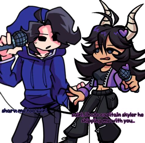 Sharv X Swirl Suirl 🗑️ Sharv And Swirl 👍 Friday Night Funkin Swirl