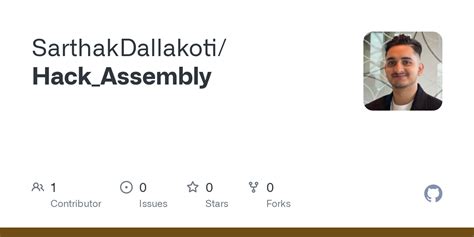 Github Sarthakdallakotihackassembly