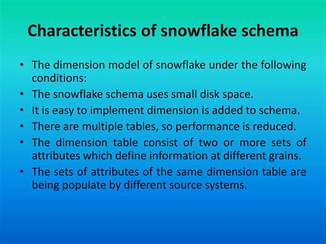 data warehouse 21 snowflake schema ppt