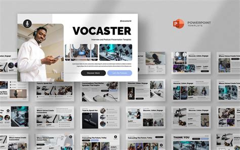 Vocaster Podcast And Radio Powerpoint Template
