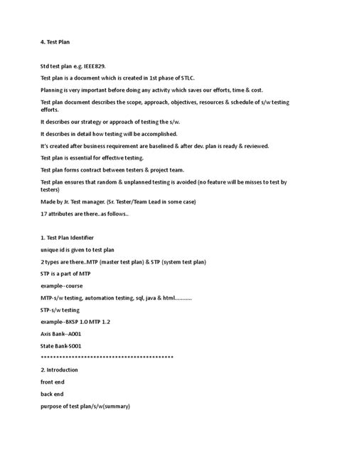 Test Plan4 Pdf