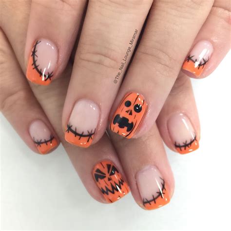 October Themed Nails