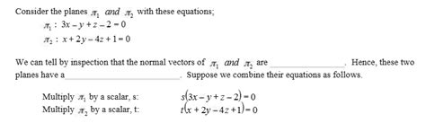 Solved Consider the planes π and π with these equations Chegg