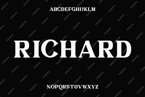 Premium Vector Display Font Vector Suitable For Headline Logotype Poster And Creative Design