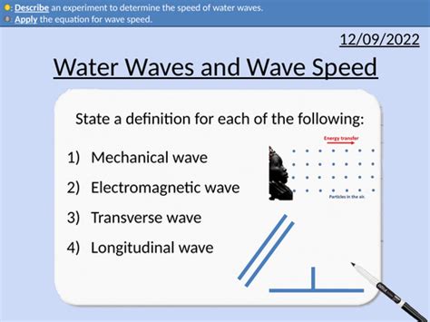 Gcse Ocr Physics P5 1 Wave Behaviour Teaching Resources