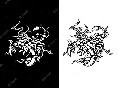 Premium Vector Scorpion Tattoo Vector