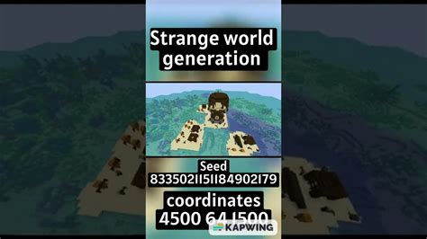 Crazy World Generation In Minecraft Shorts Youtube