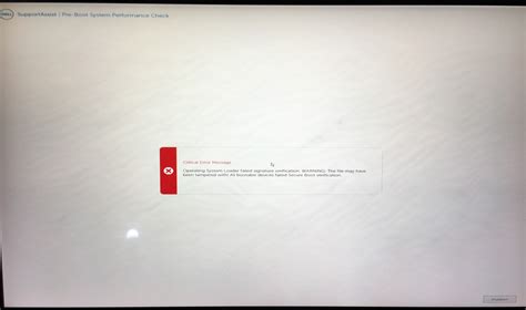 how to fix this operating system loader failed signature verification