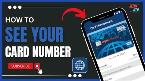 How To See Your Card Number On Navy Federal App Youtube