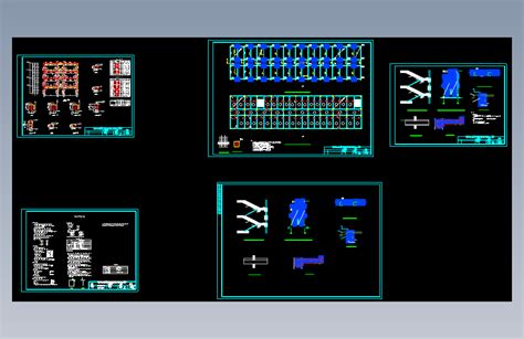 某4层框架教学楼全套设计（6800平，含计算书，建筑图，结构图，毕业答辩ppt）土木毕业论文课程设计说明书cad Autocad 2000 模型图纸下载 懒石网