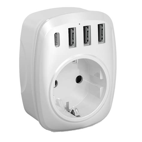 Adapateur Europe Vers USA 4 Ports USB Voltman Voltman