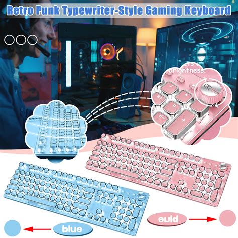 K901 Gaming Keyboard Retro Punk Typewriter Style U Vicedeal