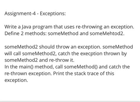 Solved Assignment 4 Exceptions Write A Java Program That
