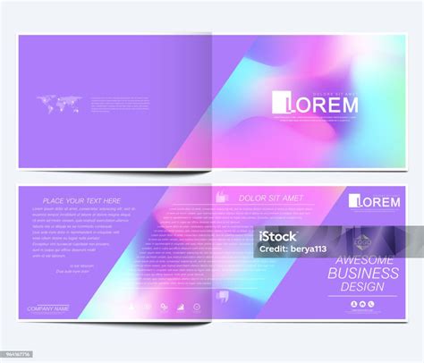 현대 벡터 커버 가로 안내 책자 전단지 카탈로그 잡지 또는 연례 보고서에 대 한 템플릿 액체를 추상화 3d 모양 유행 액체 색상 배경 벡터 색된 액체 그래픽 구성 세일즈