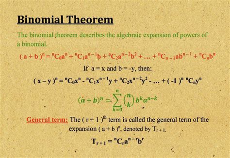 Binomial Theorem
