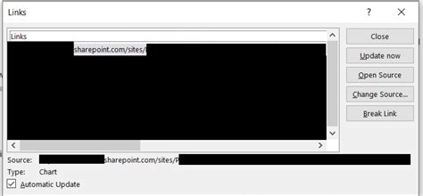 Powerpoint Linked To The Excel Sharepoint Chart Refresh And Table Issue Microsoft Community Hub