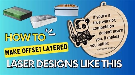 How To Make Offset Layered Designs Glowforge Tips And Tricks Glowforge Owners Forum