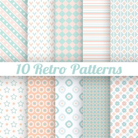 Seamless Wallpaper Patterns Royalty Free Vector Image