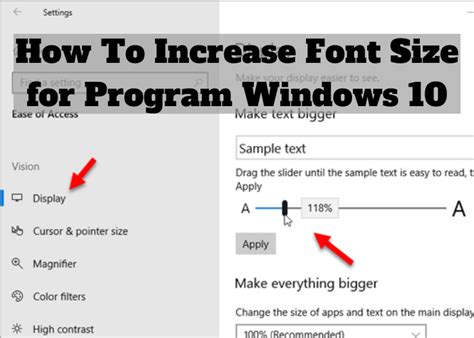 How To Increase Font Size For Program Windows Trendzly