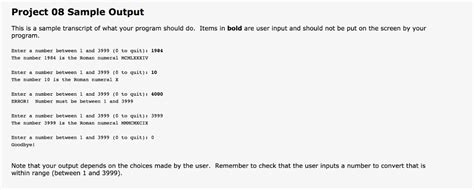 Solved Project 08 Description For This Lab You Will Write A