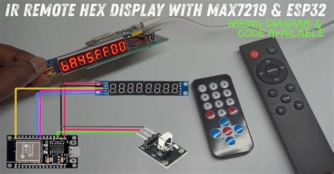 Display Numbers On Max7219 8 Digit 7 Segment Display Using Esp32 Node Mcu Wiring And Code Tutorial