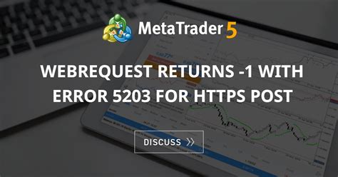 Webrequest Returns 1 With Error 5203 For Post Free Trading