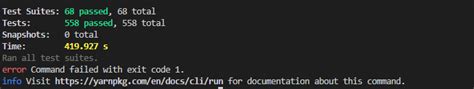 Jest Error Command Failed With Exit Code 1 Хабр