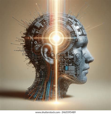 Wireframe Projection Slightly Angled 3d Head Ai Generated Image 2465595489 Shutterstock