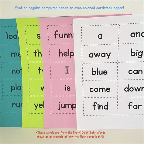 Third Grade Dolch Sight Words Downloadable Third Grade Flash Cards