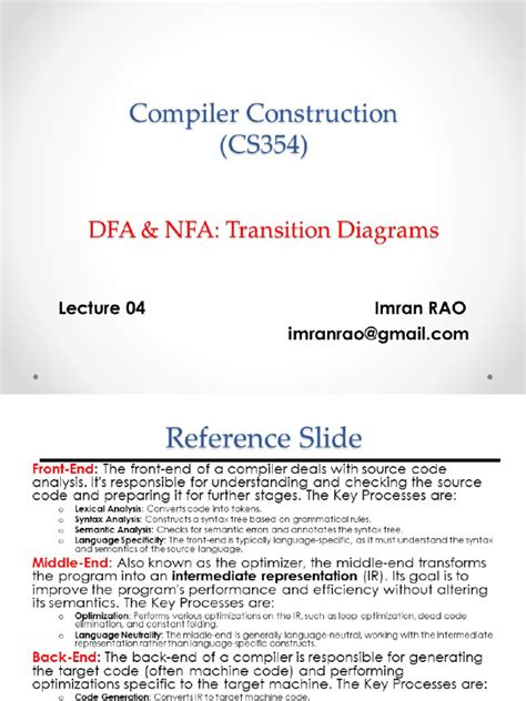 Cc Lect 04 Transitiondiagram Dfa Pdf