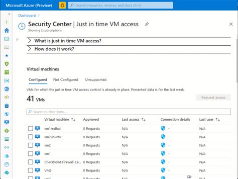 microsoft defender for cloud 中的实时虚拟机访问 microsoft learn